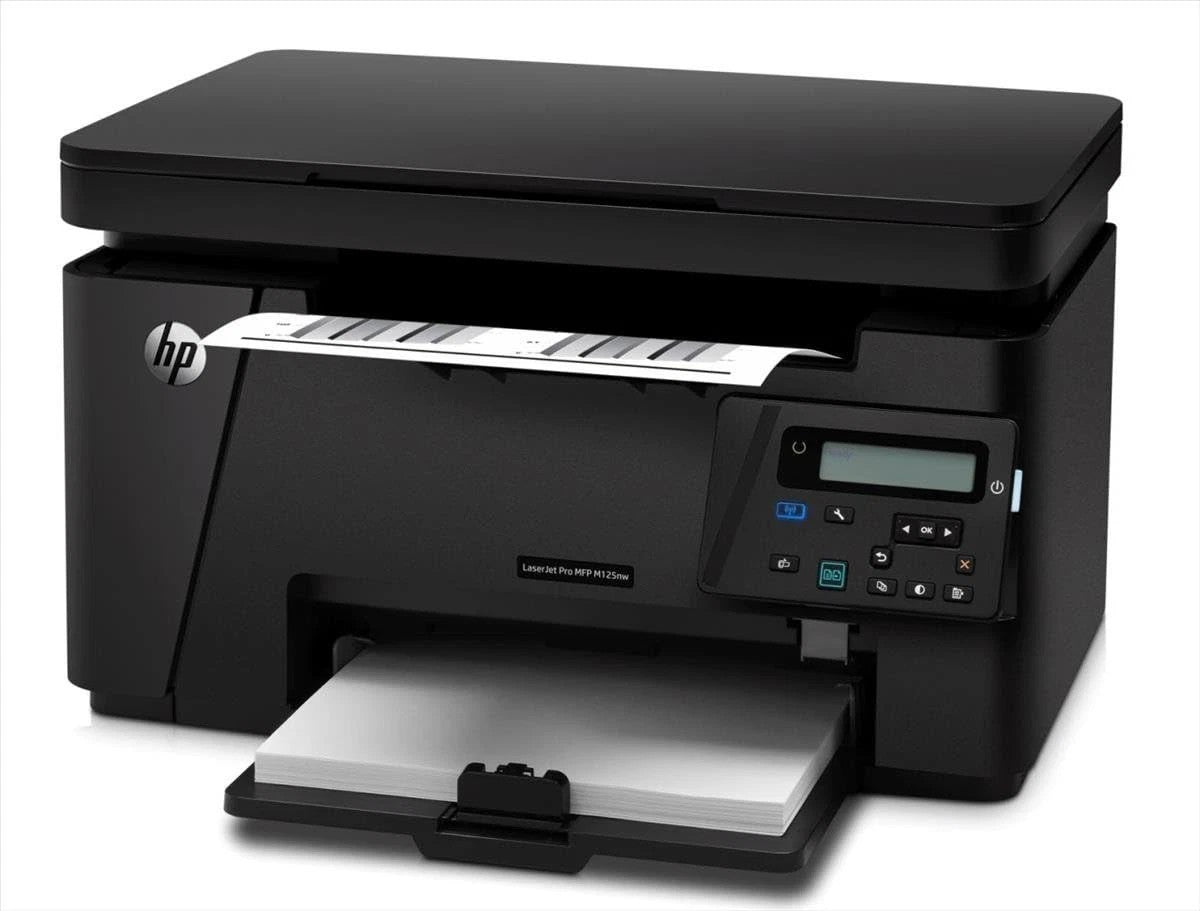 HP LASERJET M125NW PRO WIRELESS NETWORK AIO USB COMPACT A4 MONO LASER ...