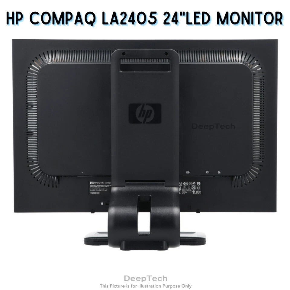 HP COMPAQ LA2405X 24" HD 1920X1200 LED MONITOR DISPLAY PORT DVI VGA ...