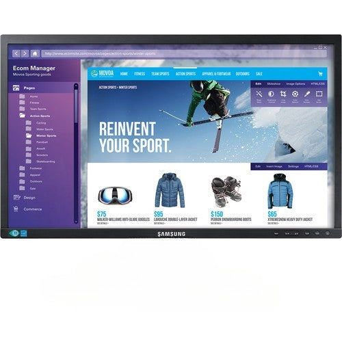 SAMSUNG S24E650BW 24" WUXGA 1920×1200 LED FHD MONITOR DVI VGA / WITHOU ...